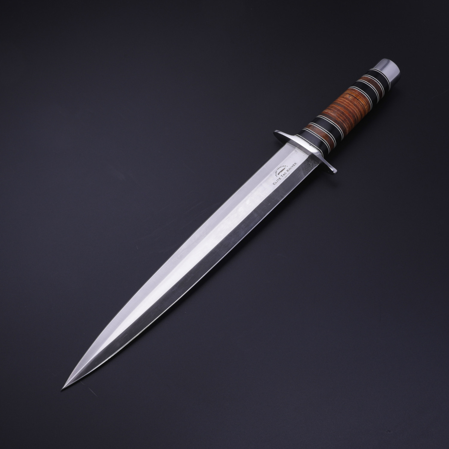 D2 Arkansas Toothpick Buffalo Horn + Walnut Dagger - Elite Tac Knives ...